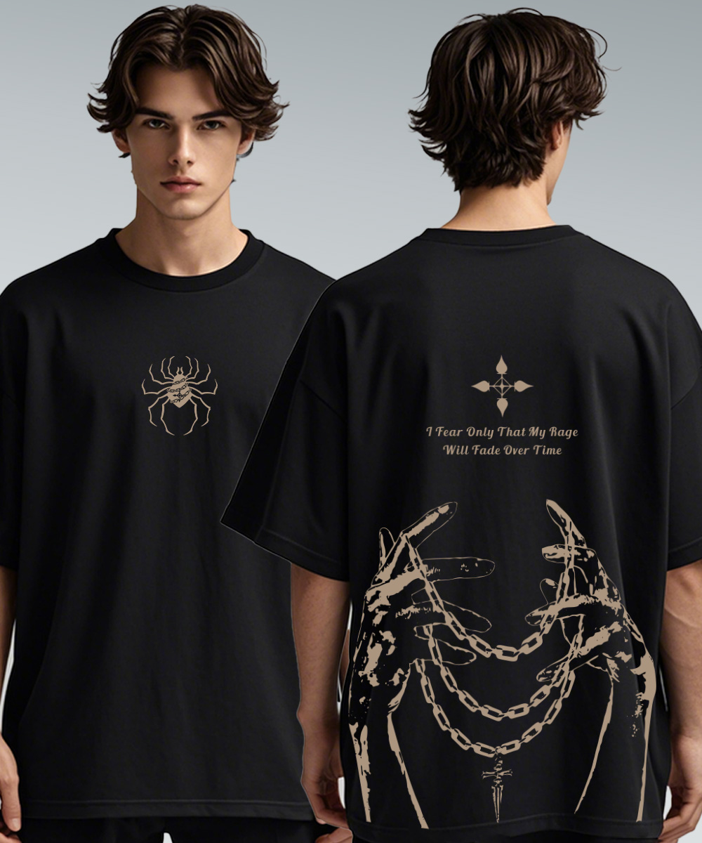 Judgement Chain Black Oversized T Shirt | offcult.com